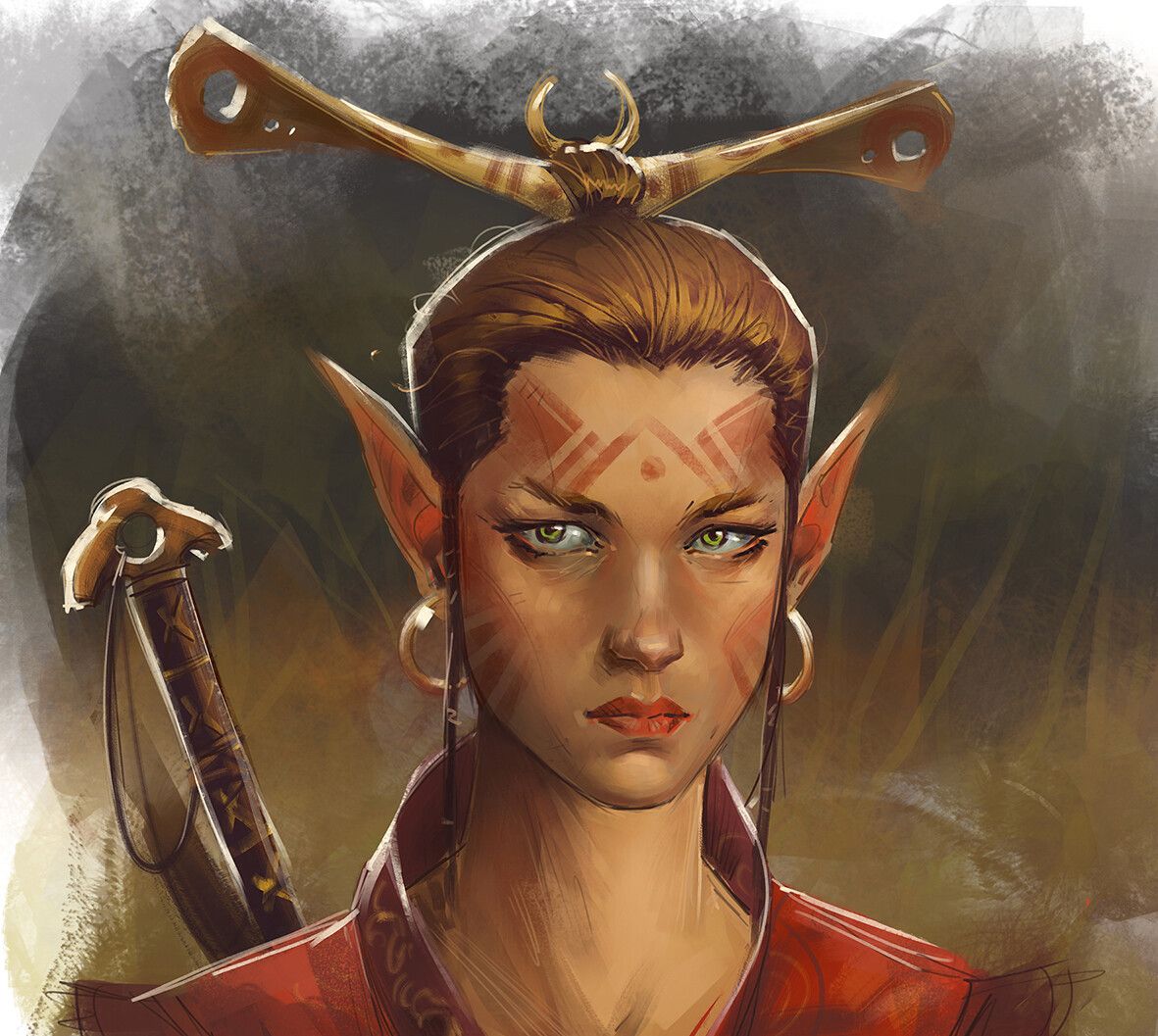 Lady Elf Warrior by Mehdi Homayounfar | Scrolller