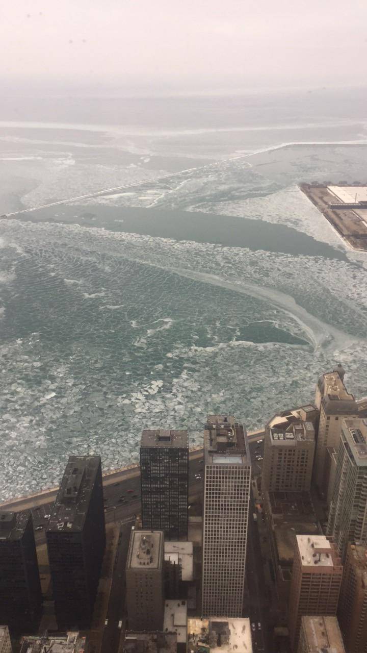 Lake Michigan from John Hancock Tower (March 2019) | Scrolller