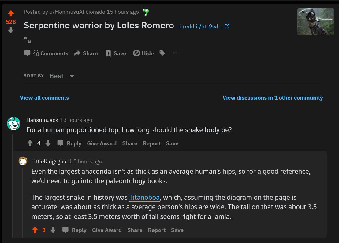 Lamia tail length theory | Scrolller