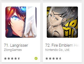 Langrisser passed FEH on google play top grossing | Scrolller
