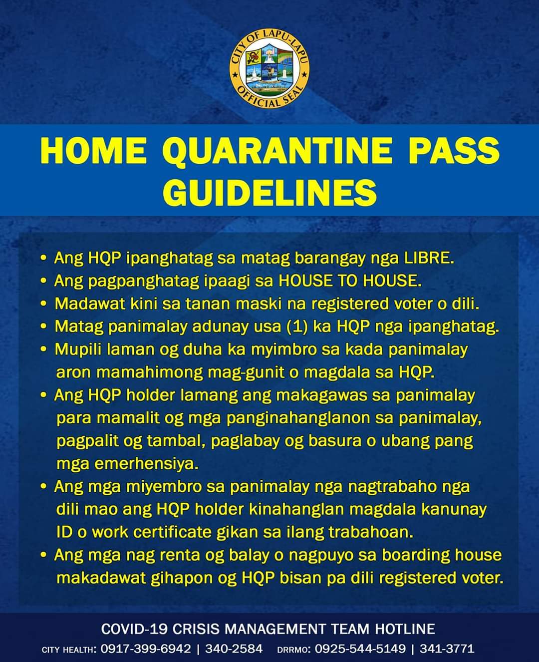 Lapu Lapu HQP Guidelines | Scrolller