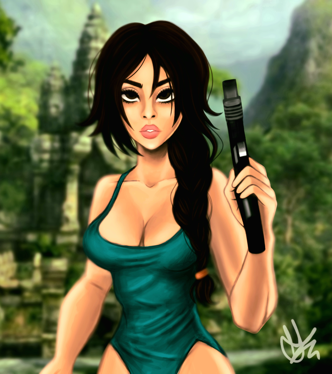 lara croft (OP Art) | Scrolller
