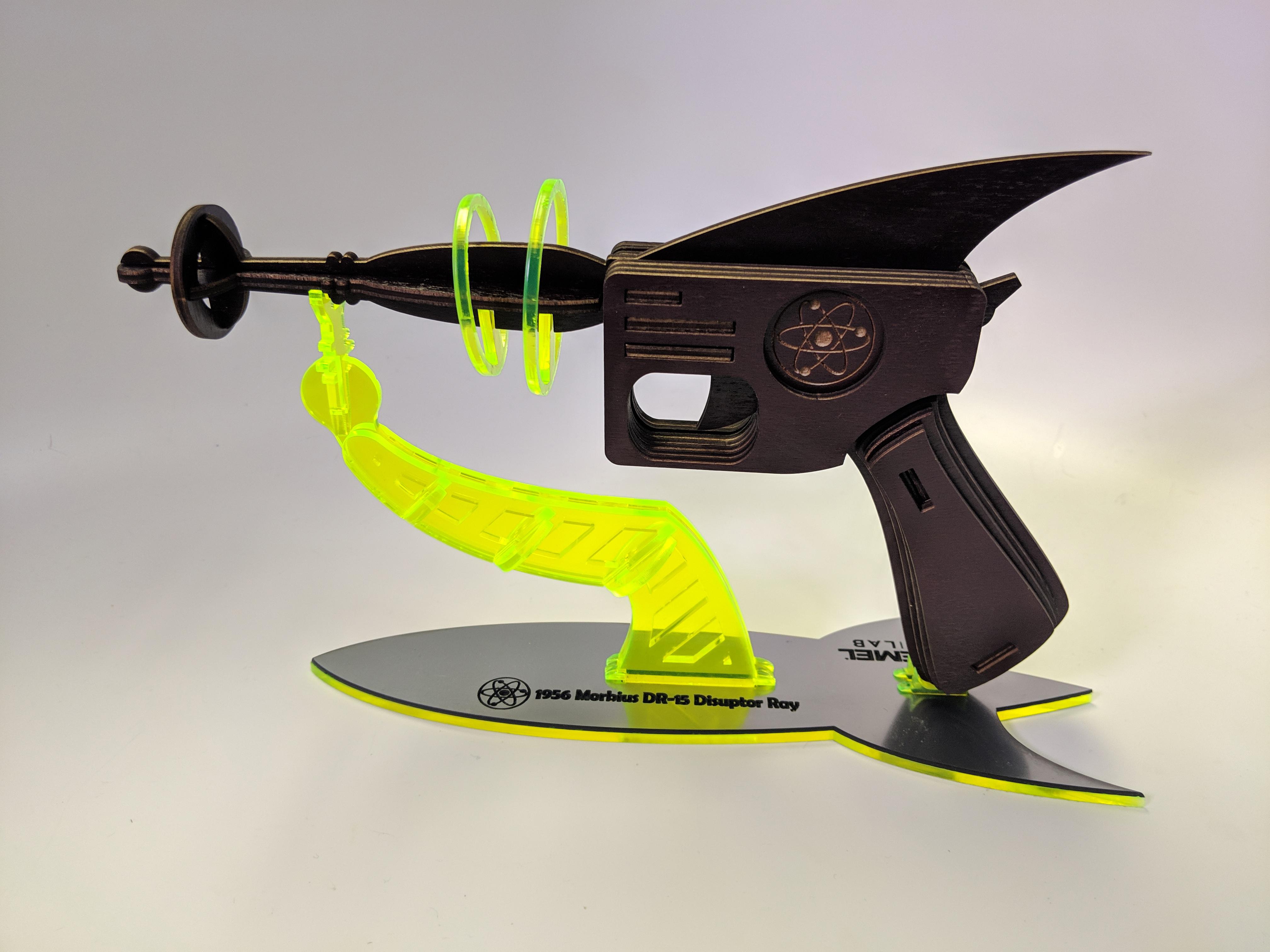 Laser Cut 50s Style Ray Gun | Scrolller