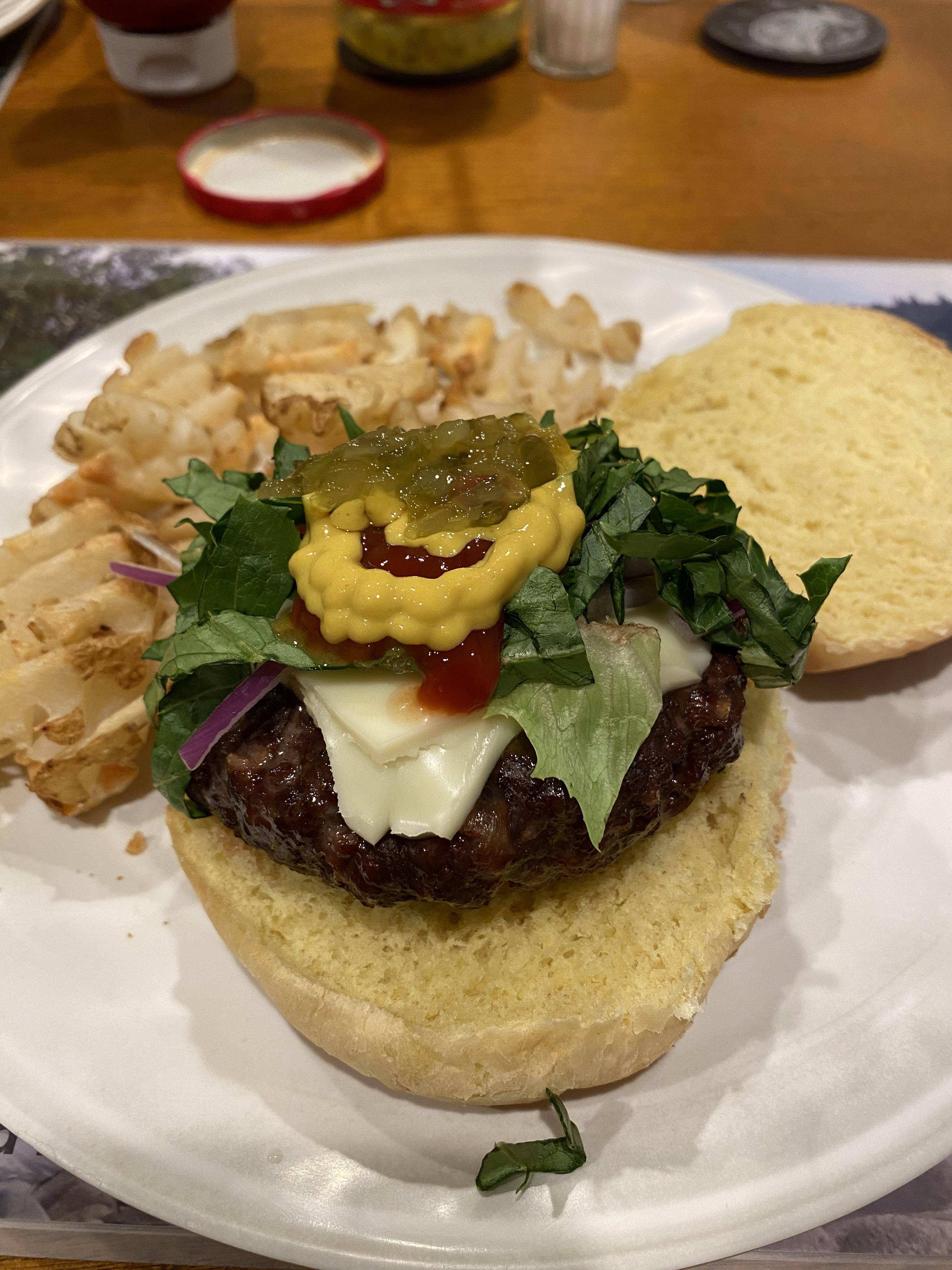 Last nights dinner. Ground beef and black bear sausage burger | Scrolller