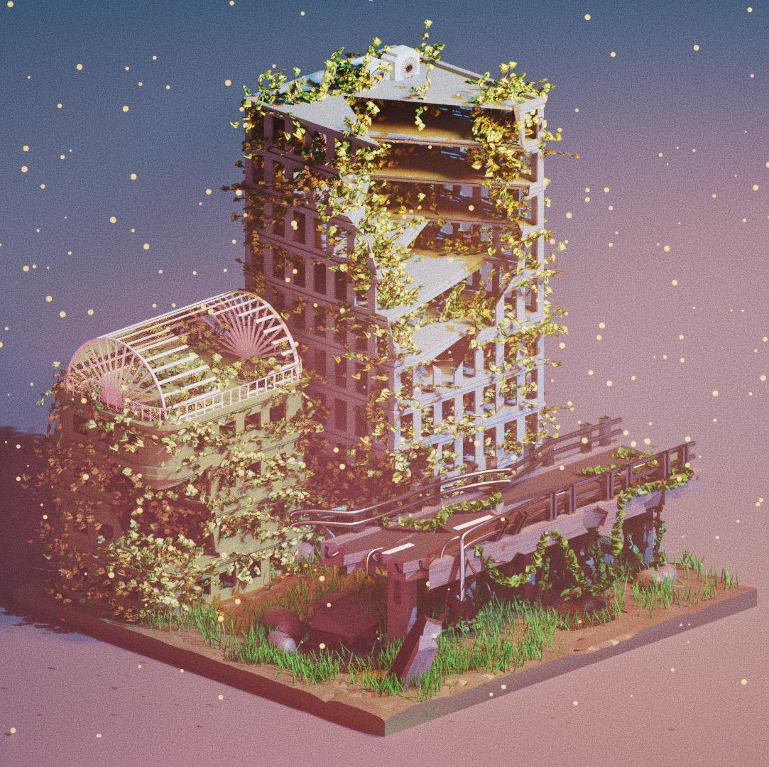 Last of Us inspired isometric low poly work - process video in the ...