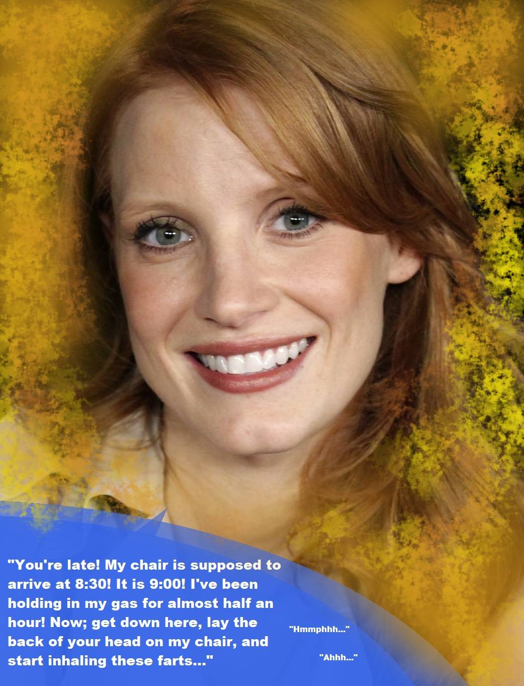 Late to be Jessica Chastians Fart Slave | Scrolller