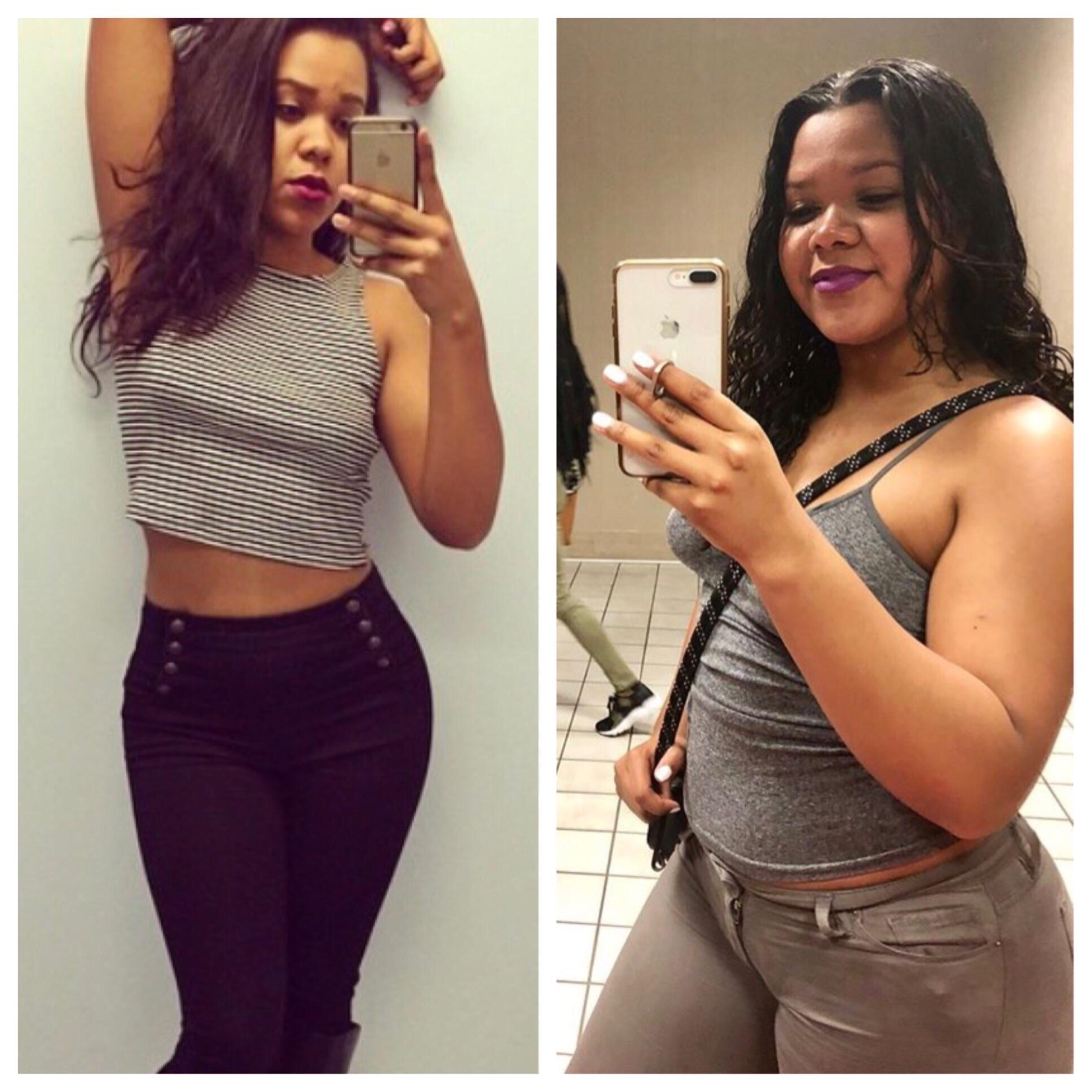 Latina lady chunks up, x-post from fittofat | Scrolller