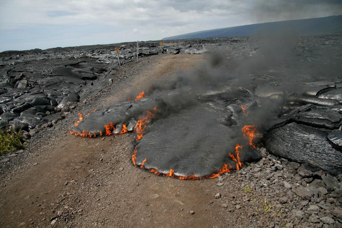 Lava Crossing in Hawaii | Scrolller