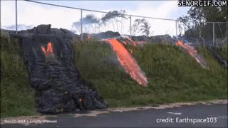 Lava flowing through Hawaii | Scrolller
