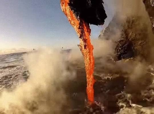 Lava meets Ocean | Scrolller