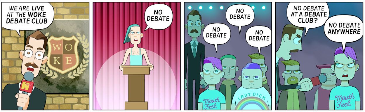 Woke Debate Club. | Scrolller