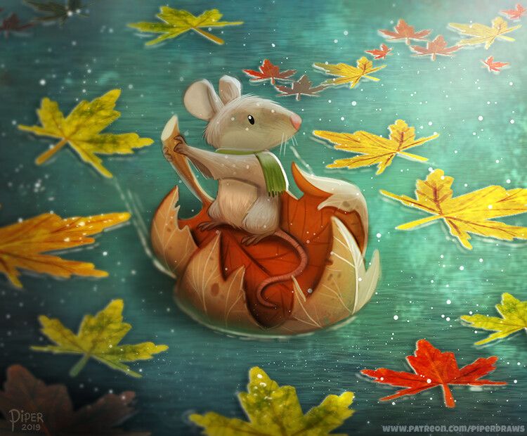 Leaf Boating by Piper Thibodeau | Scrolller