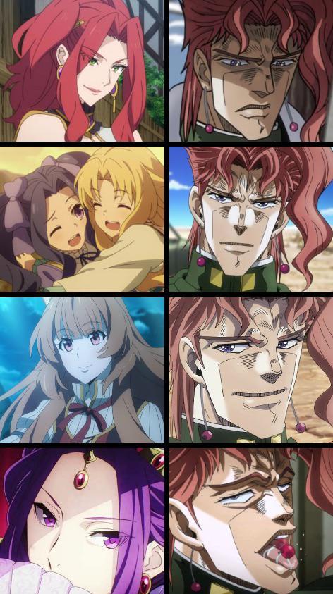 Leave it to Kakyoin to rate the Waifus | Scrolller