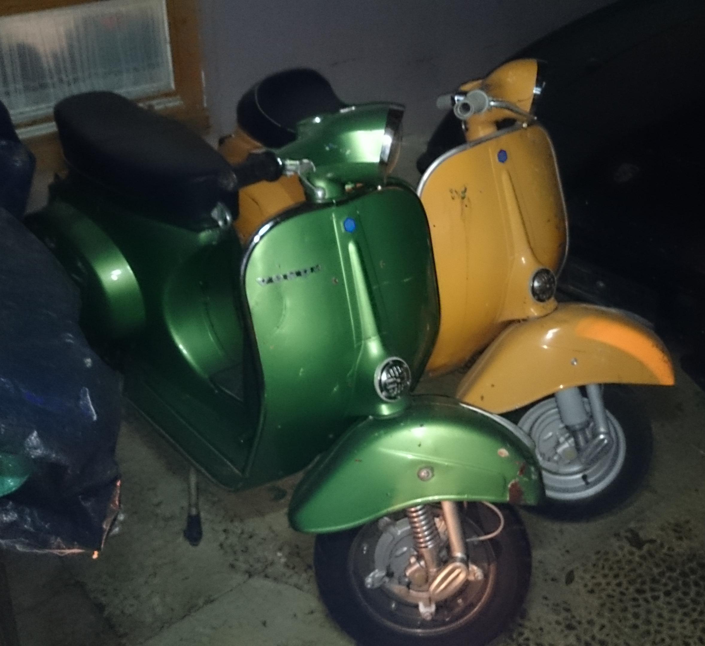 Left: My 1967 Vespa Primavera 125, Right: My Brothers 1967 Vespa 50L | Scrolller