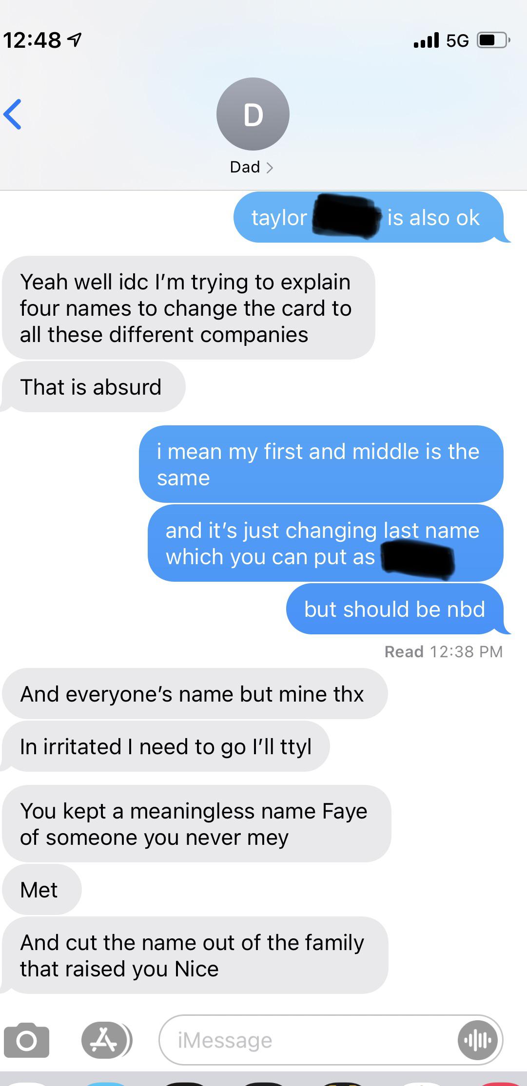 Legally changed my last name to separate myself from abusive family ... Legally changed my last name to separate myself from abusive family ...