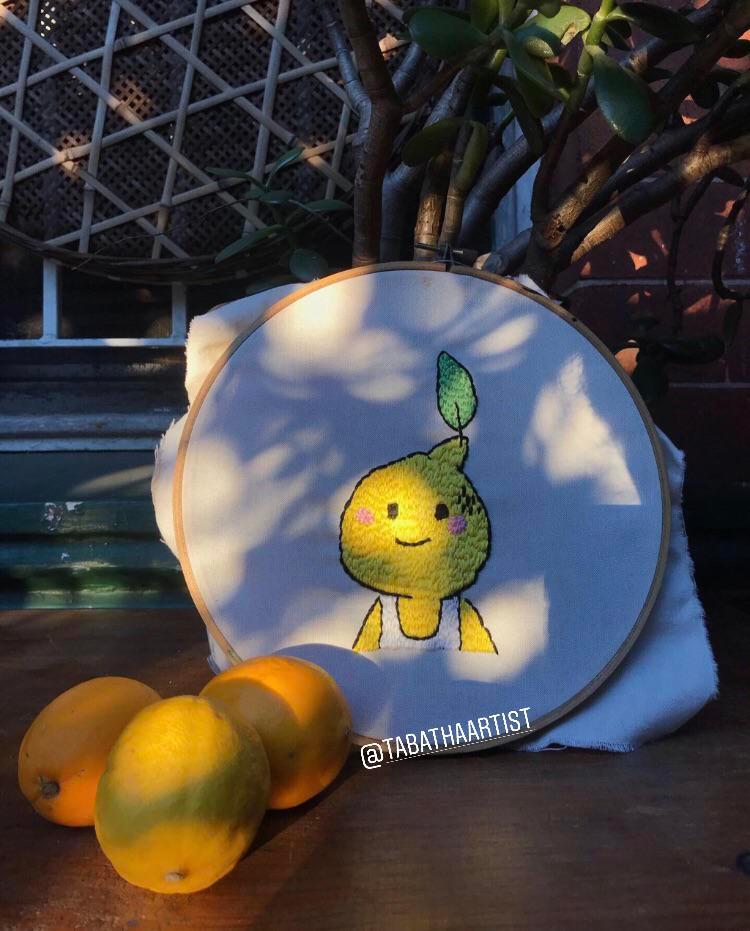 lemon boy embroidery i did 🍋💕 | Scrolller