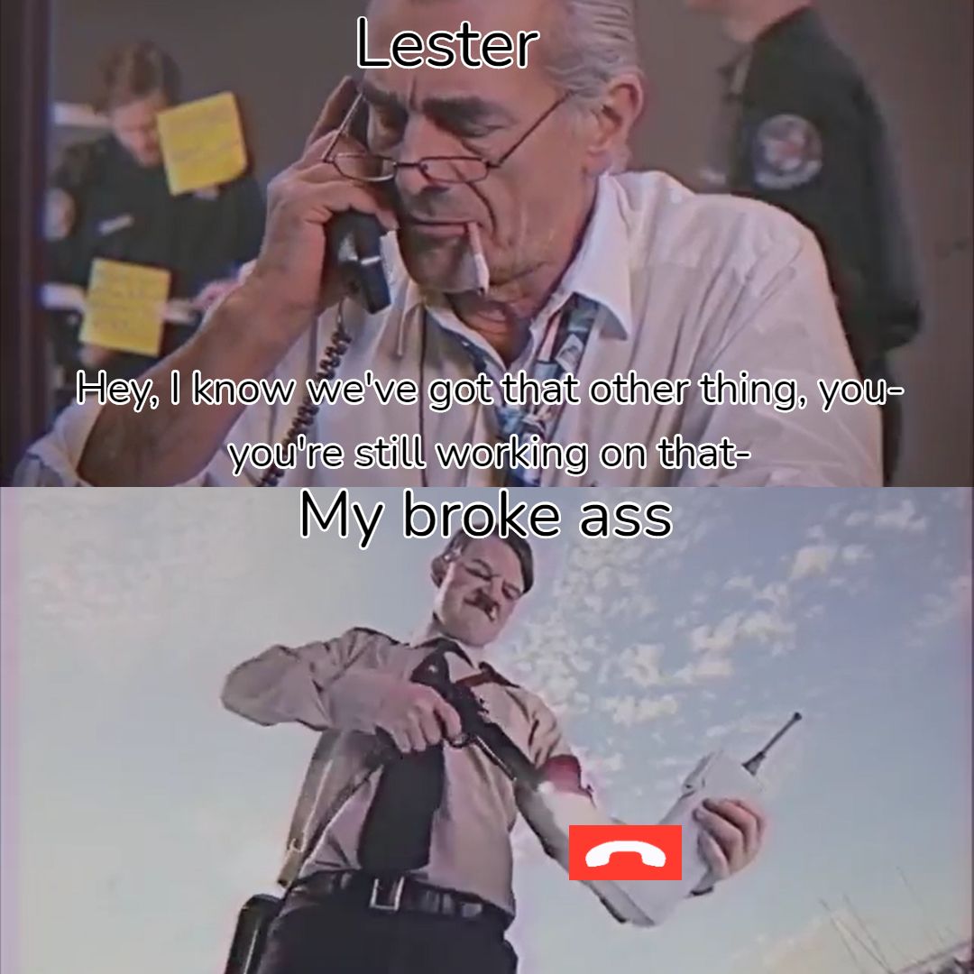 lester please shut up im poor man | Scrolller