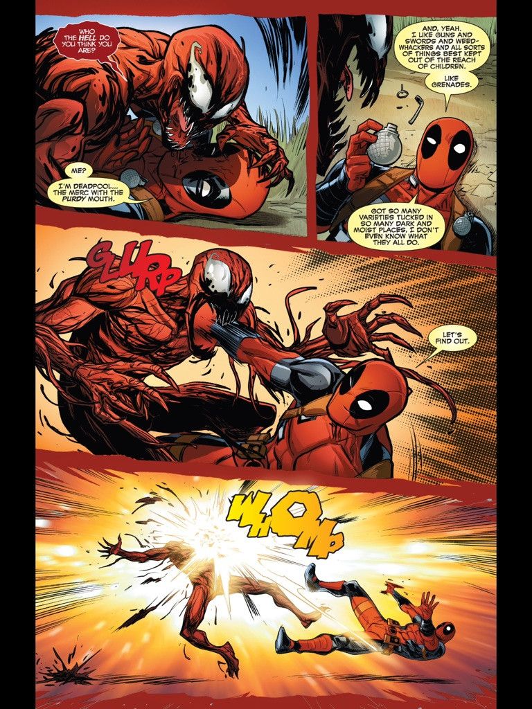 "Let's find out." (Spoilers) Deadpool vs Carnage #1. | Scrolller