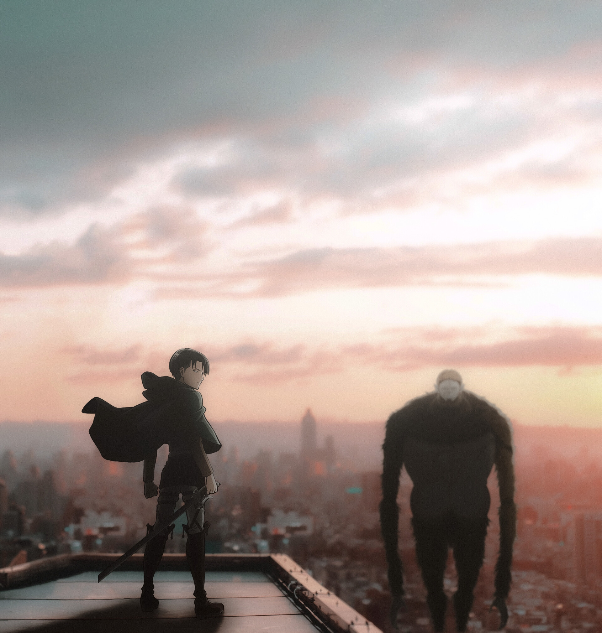 Levi and Beast Titan by Samidare arts | Scrolller