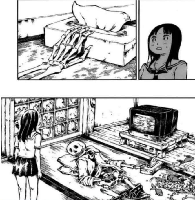 Lf Mono Source 1girl Tv Skeleton Tissue Scrolller