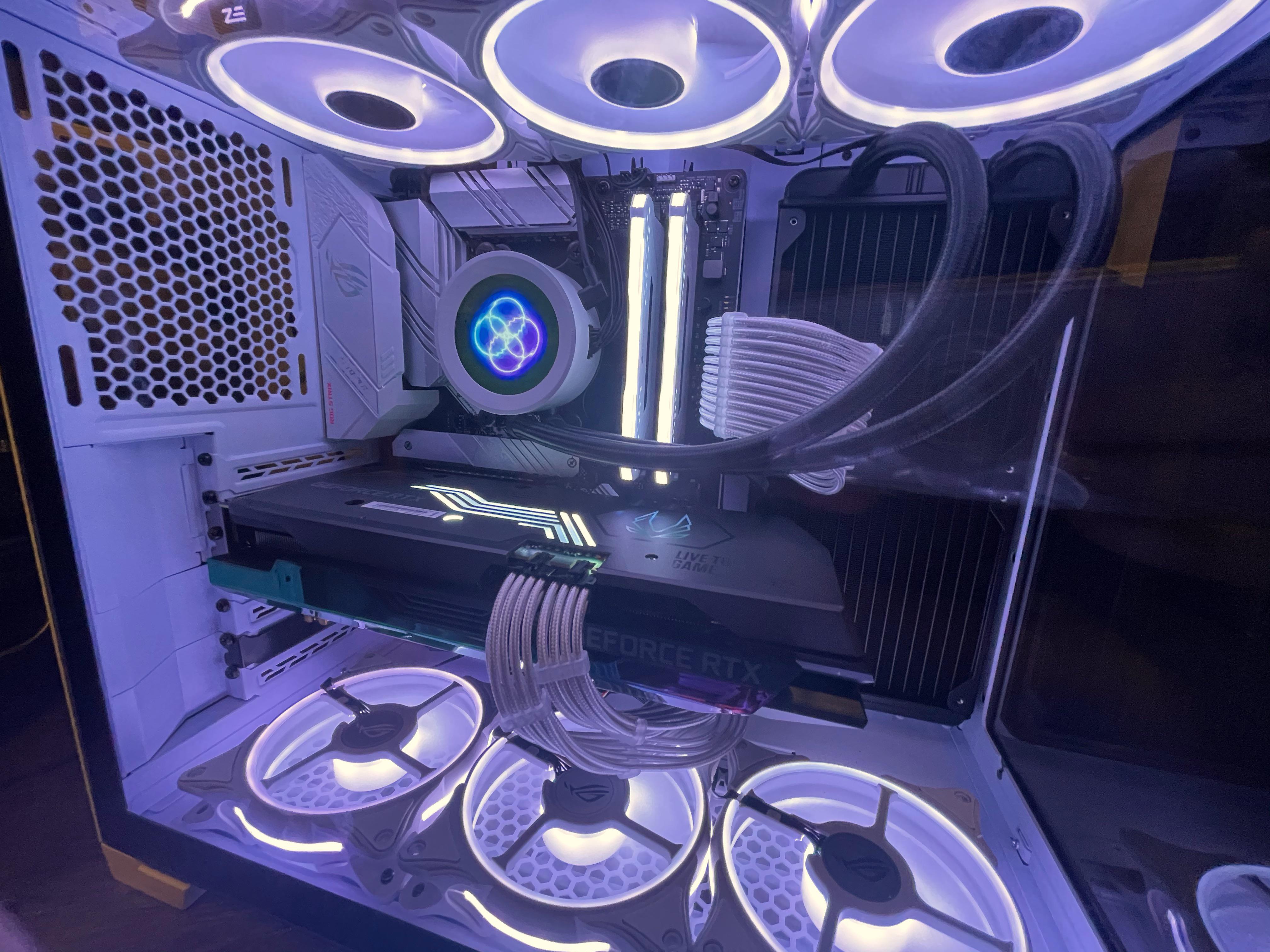 Lian Li O11D mini white build finally completed. | Scrolller