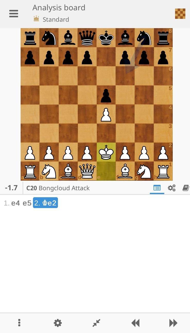 Lichess finally recognizes 2.Ke2 as the Bongcloud Attack | Scrolller