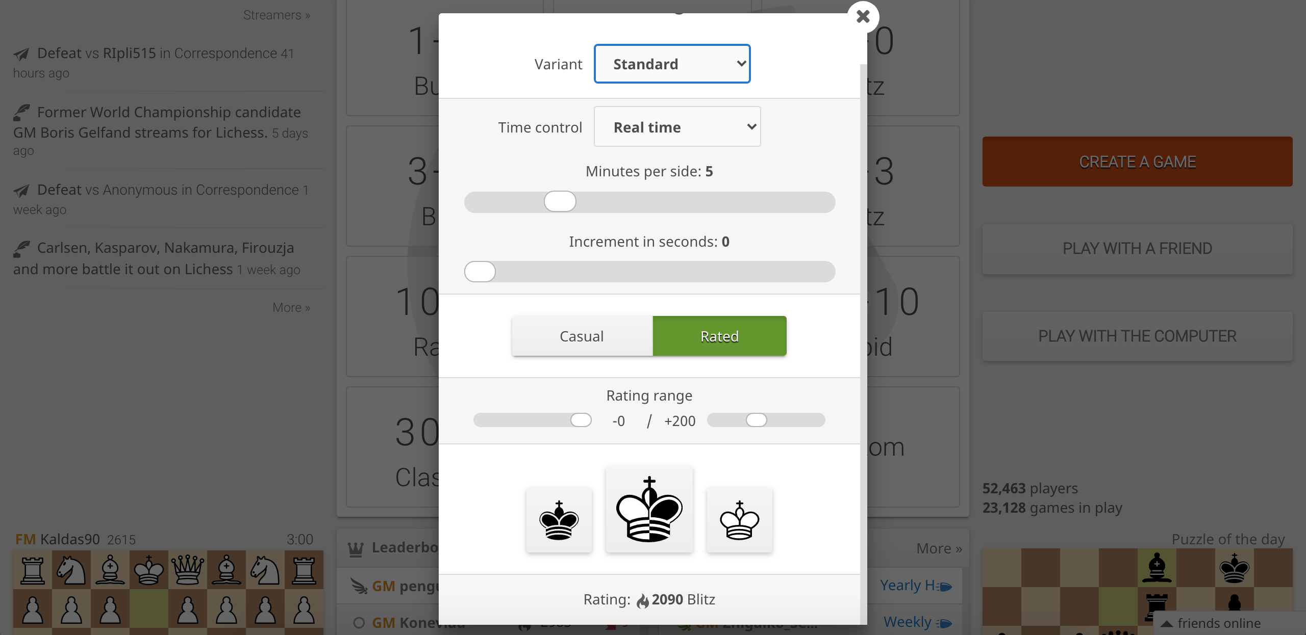 Lichess matching system has been changed | Scrolller