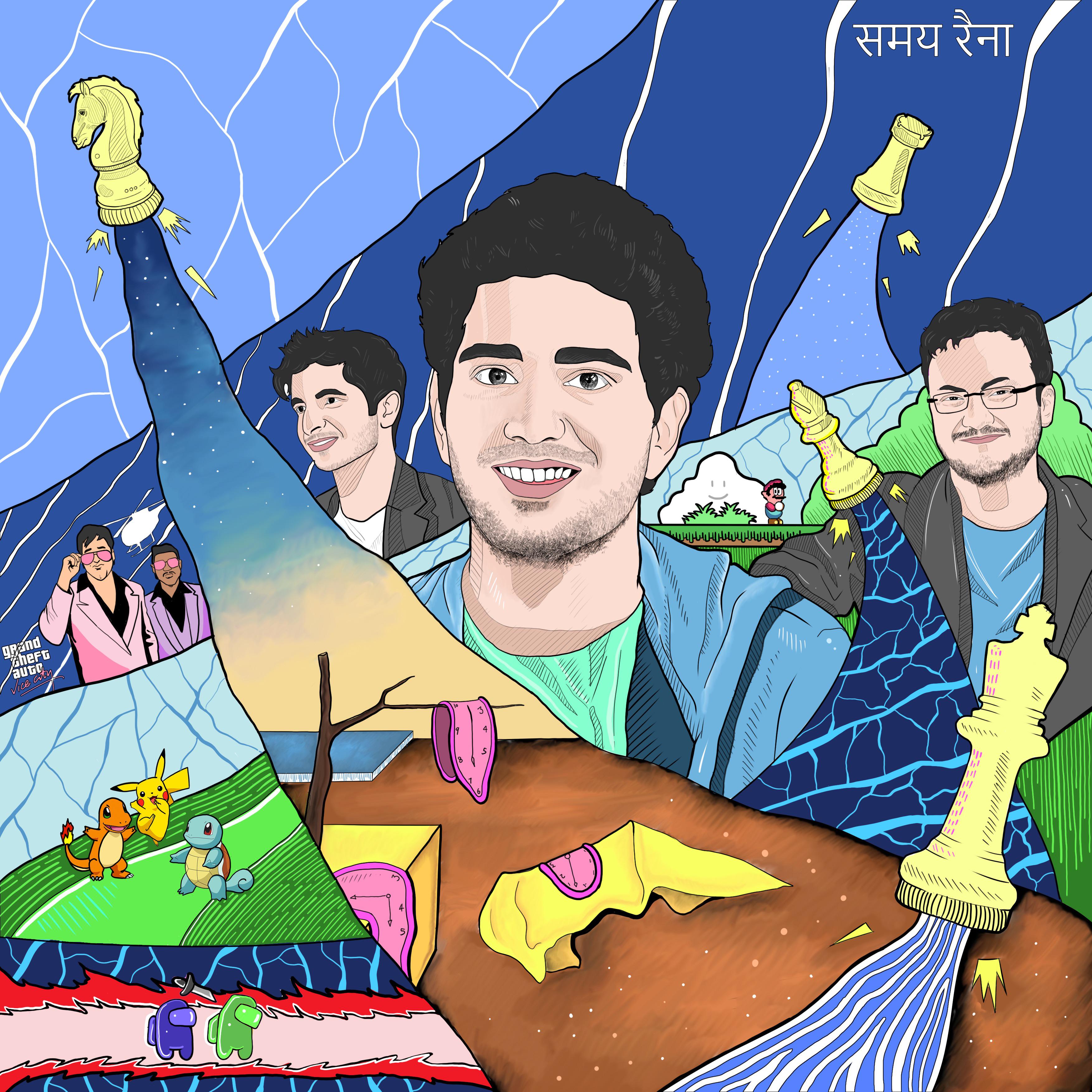 Life of Samay Raina (instagram- @onscreenart) | Scrolller