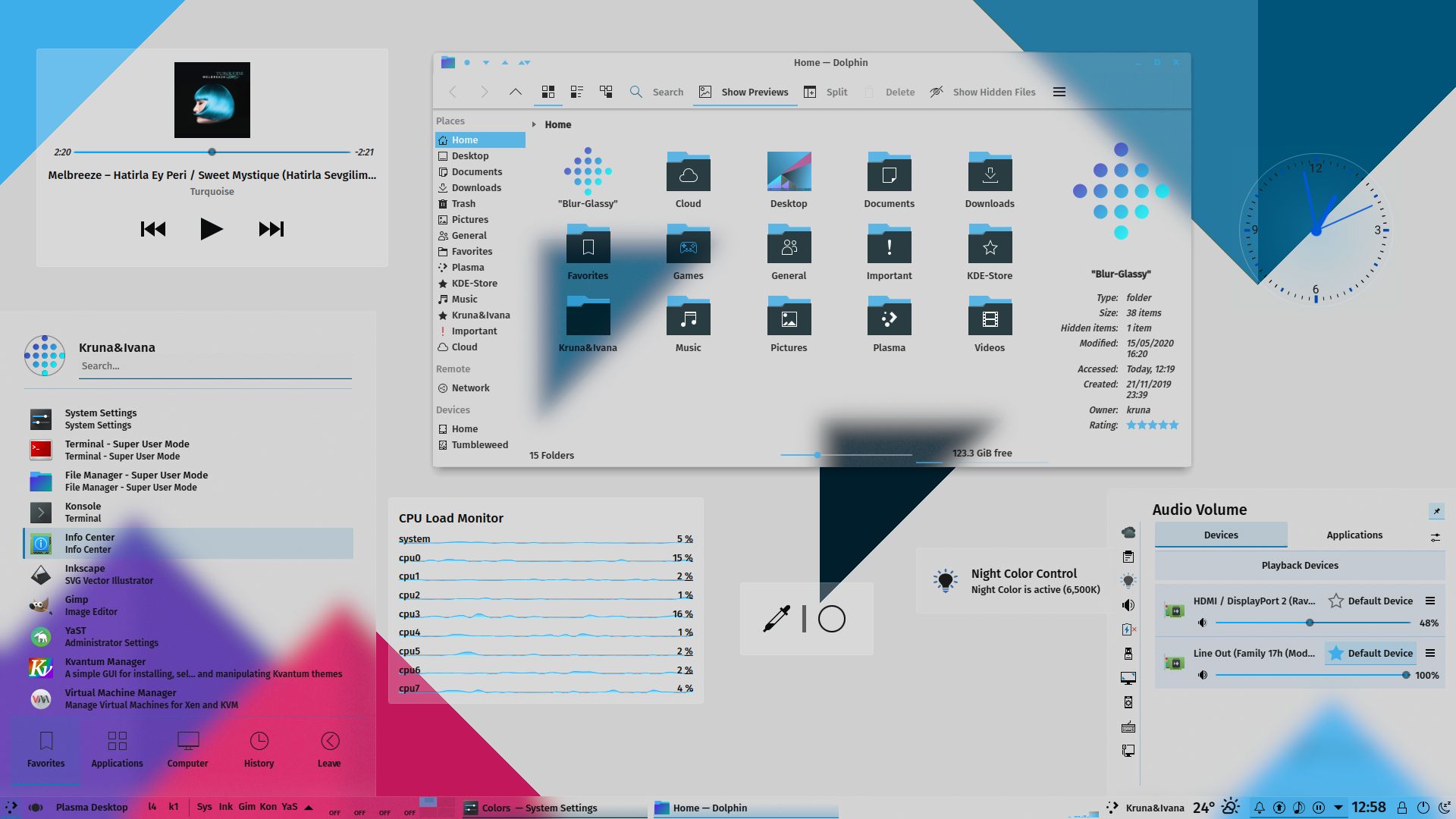 Light Plasma Theme "Blur-Glassy" | Scrolller