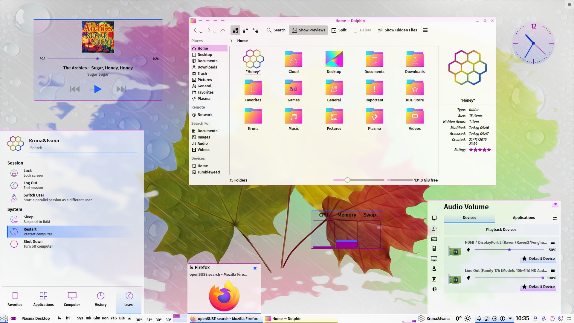 Light Plasma Theme: :Breeze-Honey-Light | Scrolller