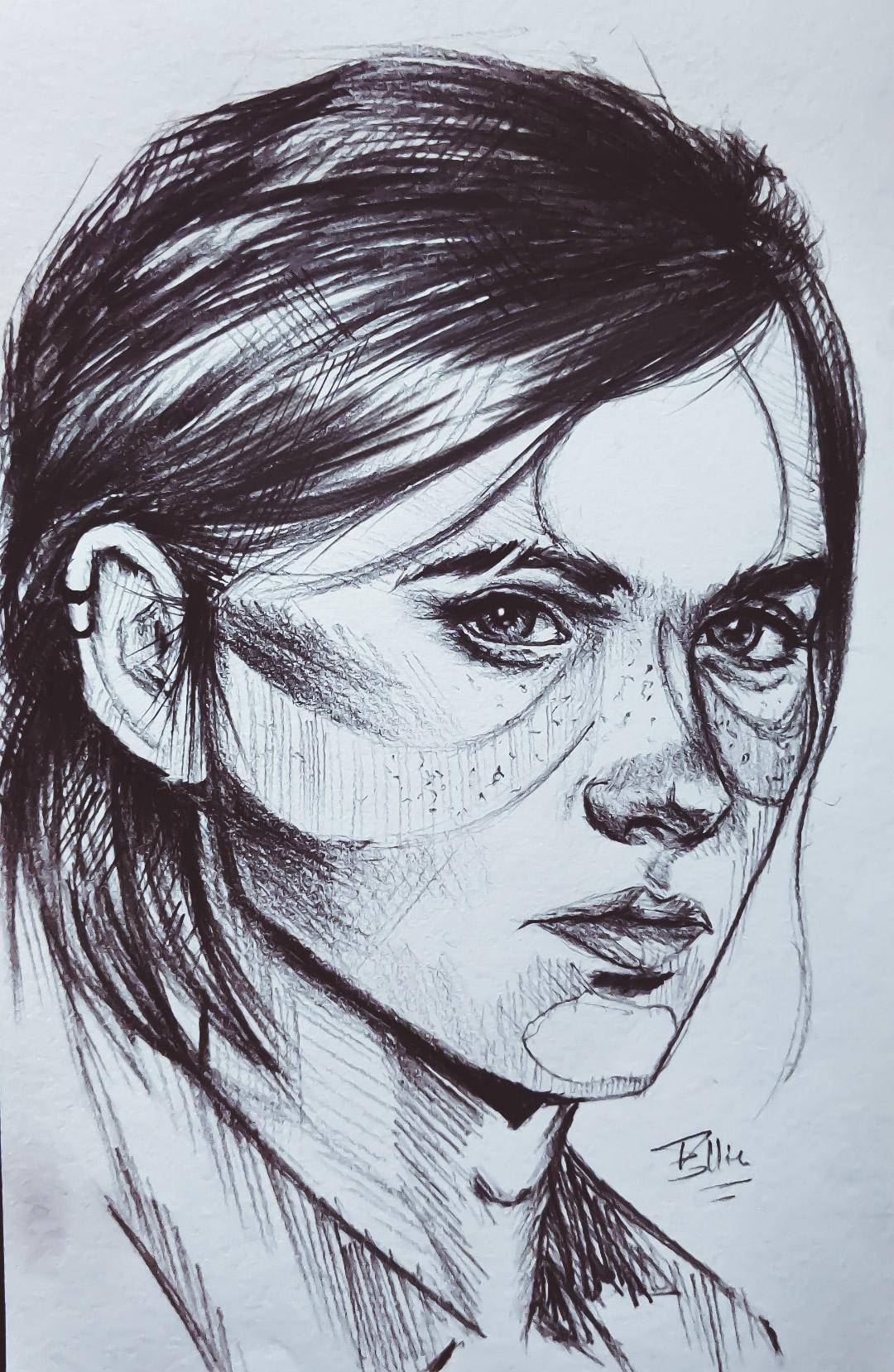 lil drawing of Ellie :) | Scrolller