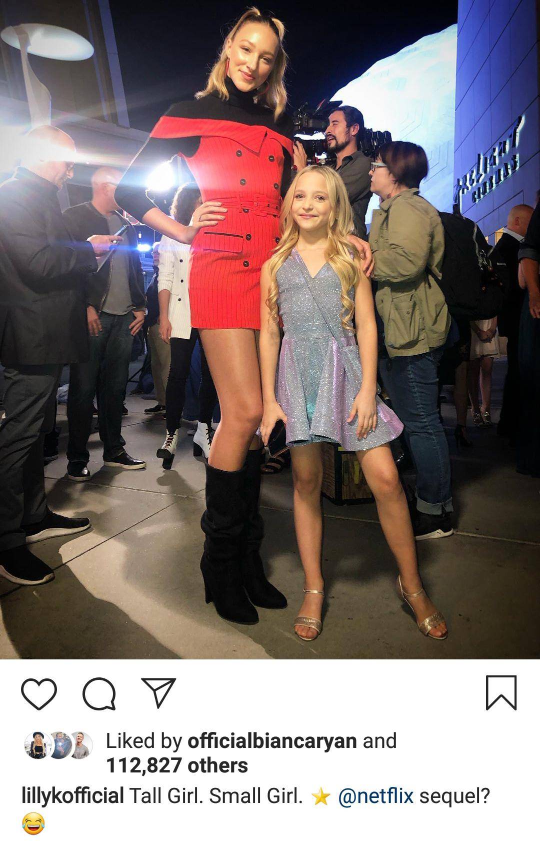 Lilly and Ava at the High Strung movie premiere | Scrolller