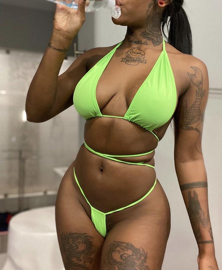 Lime green bikini 🤤 | Scrolller