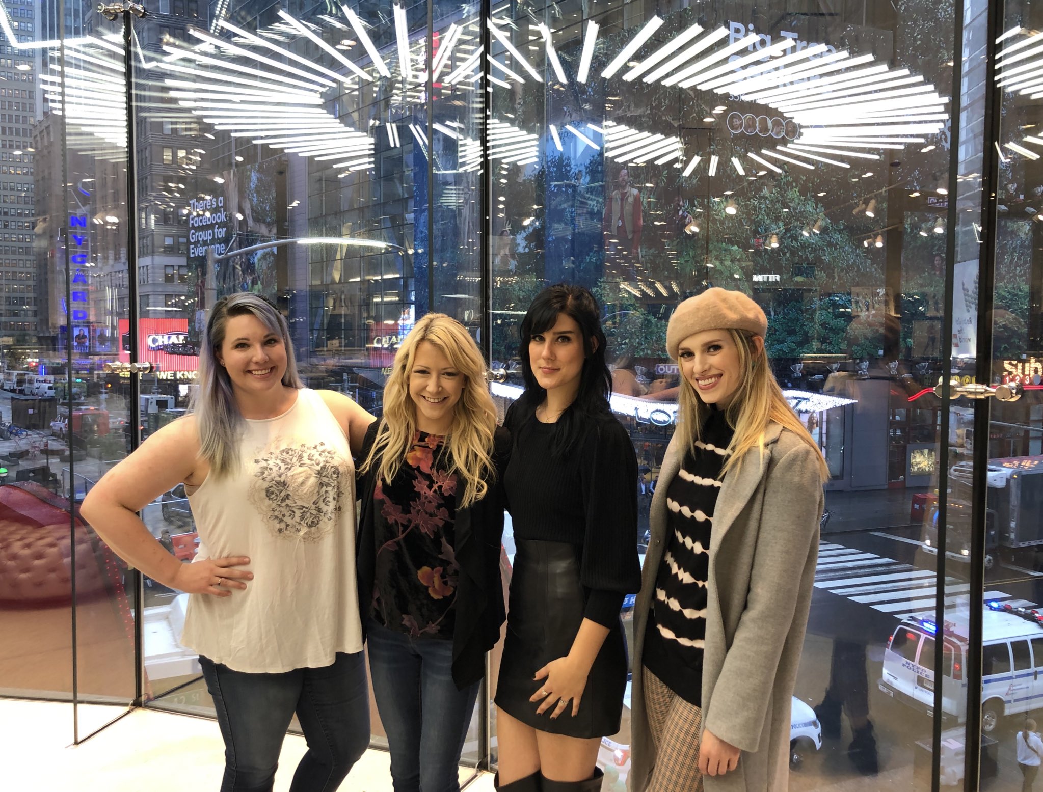 Lindsay Jones, Kara Eberle, Arryn Zech and Barbara Dunkelman at NYC | Scrolller