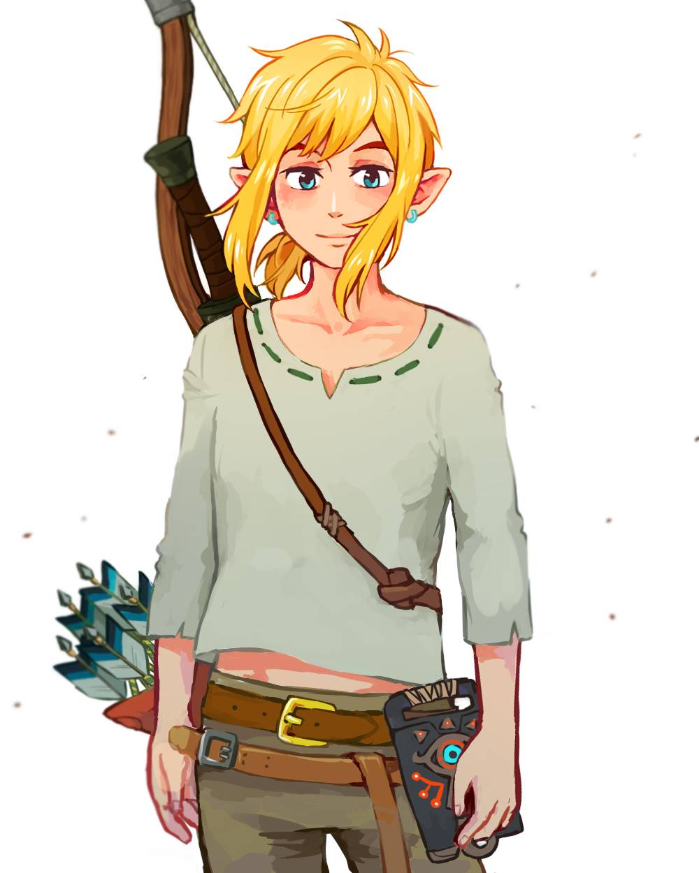 link that i'd drawn back when the first botw trailer had dropped! | Scrolller