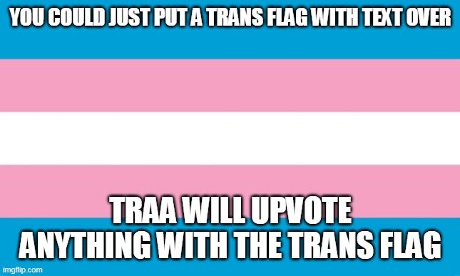 literally just a trans flag | Scrolller