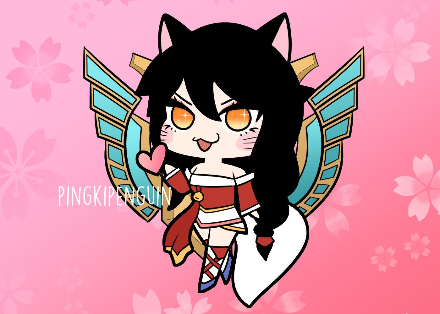 Little ahri doodle by me! | Scrolller