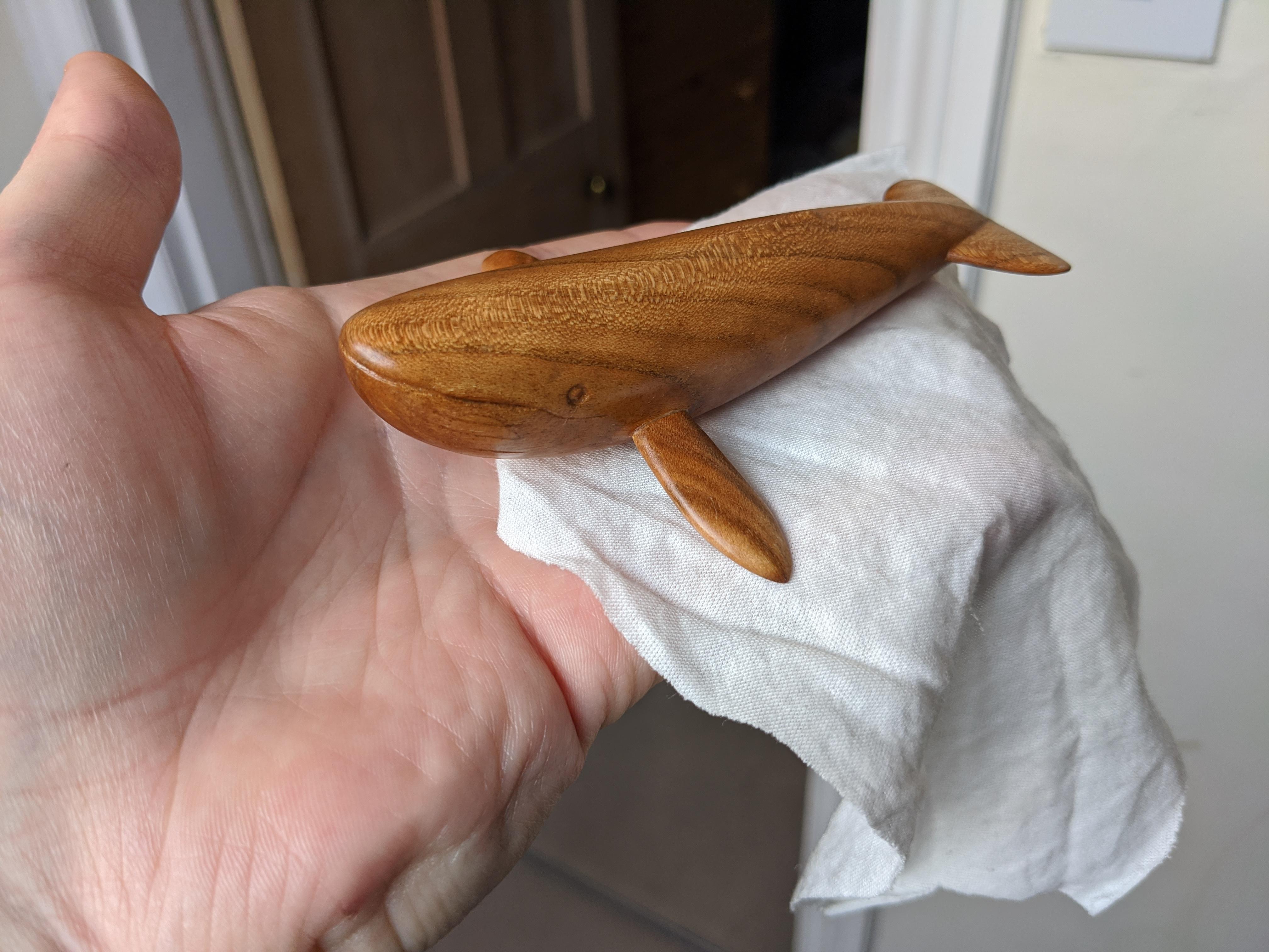 Little whale, cherry wood | Scrolller