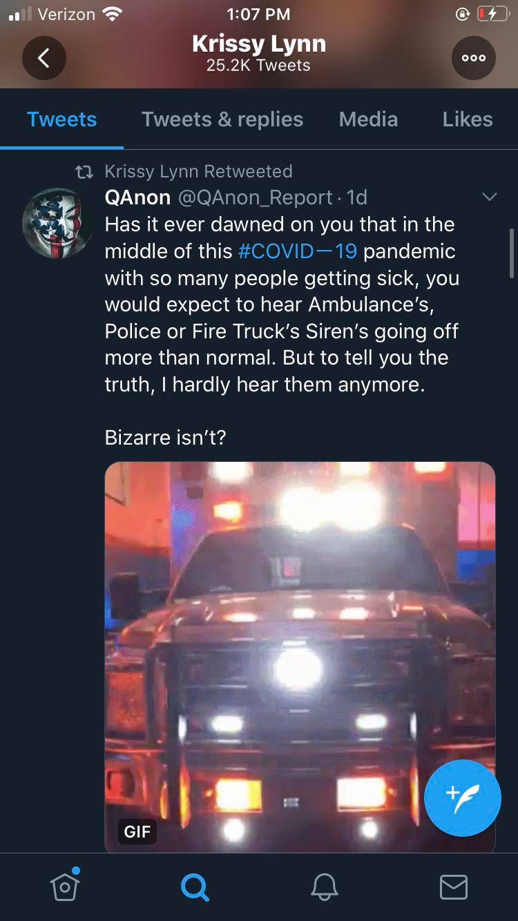 Lmao Wtf Krissy Is A Qanon Girl Scrolller