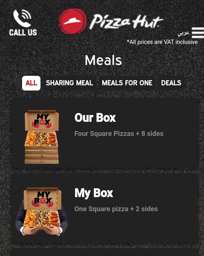 Local Pizza Hut website | Scrolller