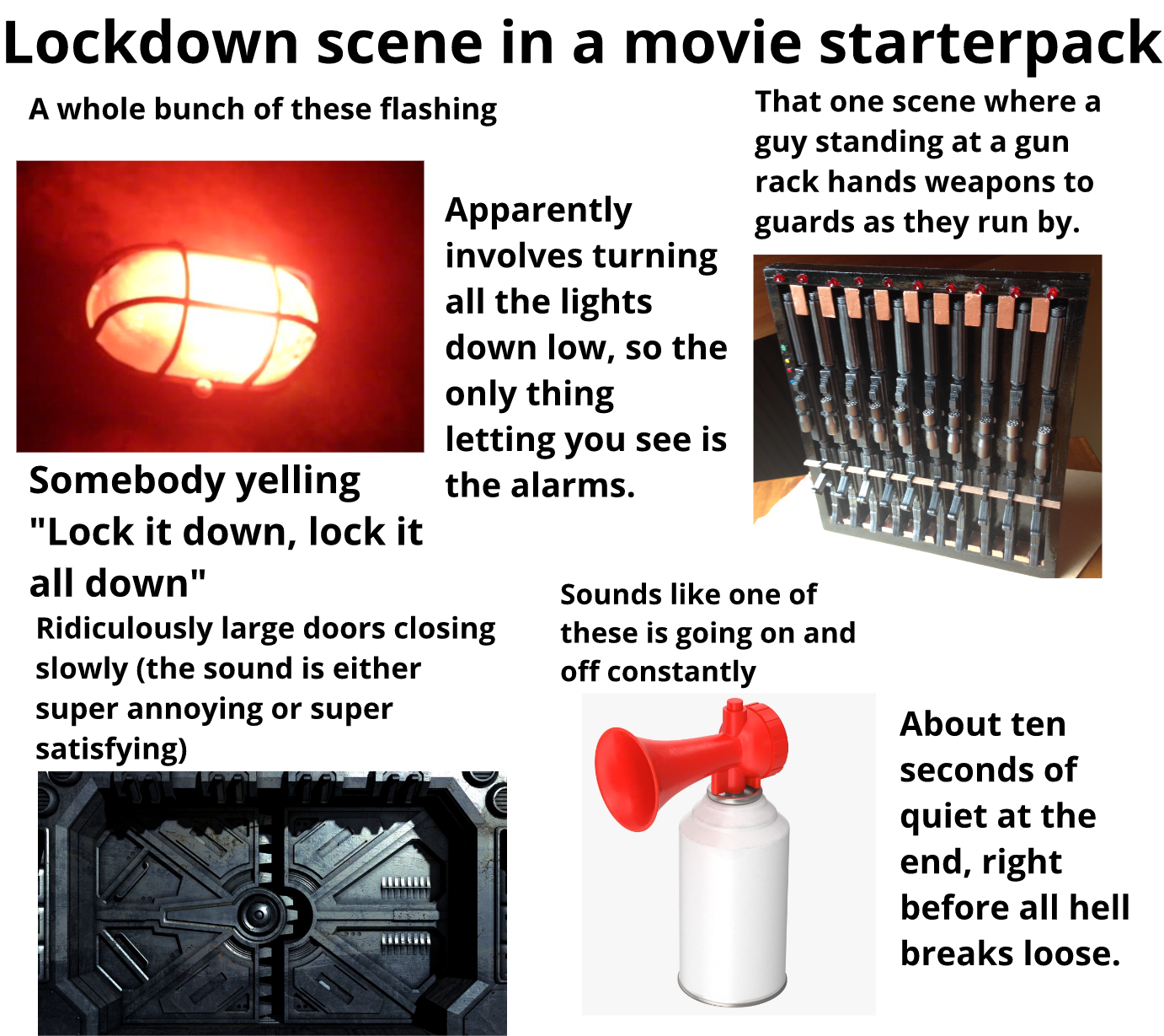 Lockdown scene in a movie starterpack | Scrolller