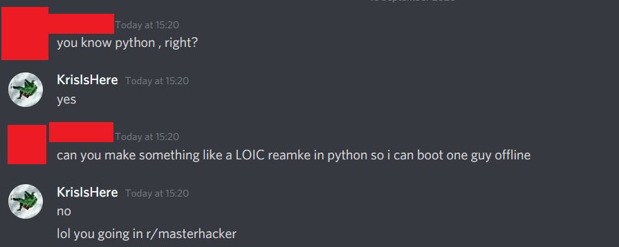 LOIC in python | Scrolller