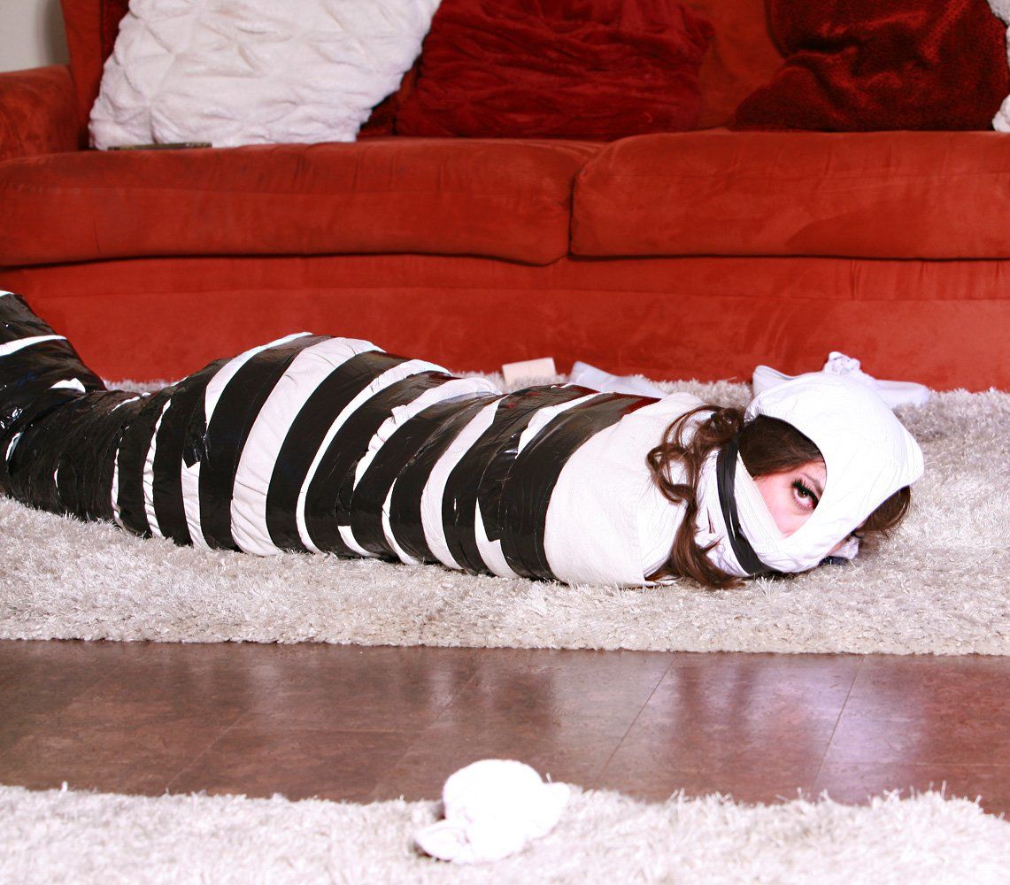 Lola mummified and panty hooded | Scrolller