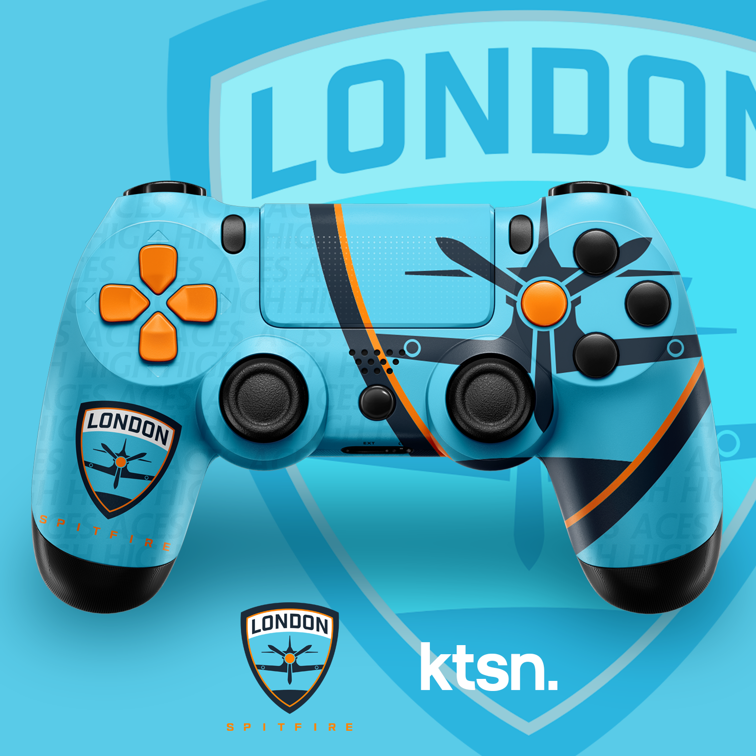 Custom London Spitfire PS4 Controller | Scrolller