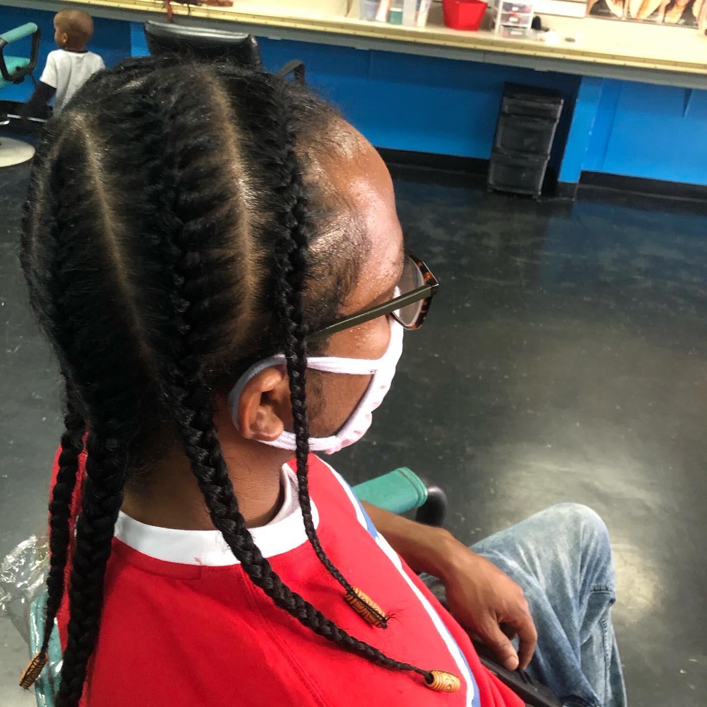 Long braids des the job. Keeps the hair maintained | Scrolller