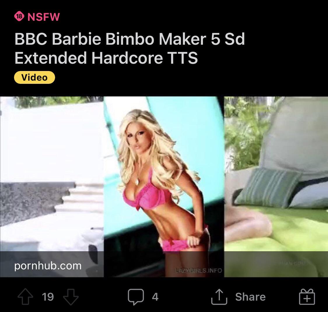 Looking for an old hypno. Bbc barbie bimbo maker 5 sd extended hardcore tts | Scrolller