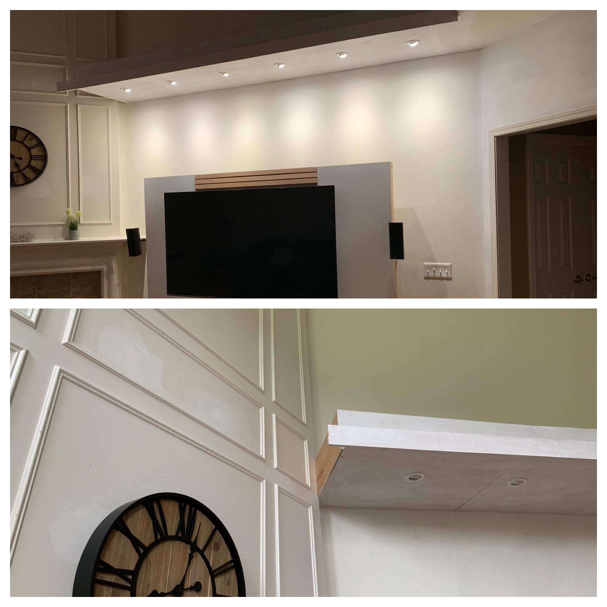 Looking for recommendations on improving flow between floating soffit project and angled ...