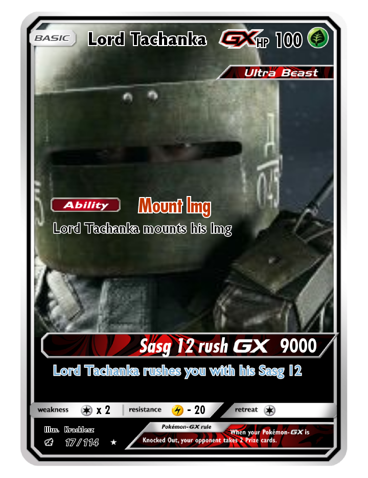 Lord tachanka became a Pokemon card | Scrolller