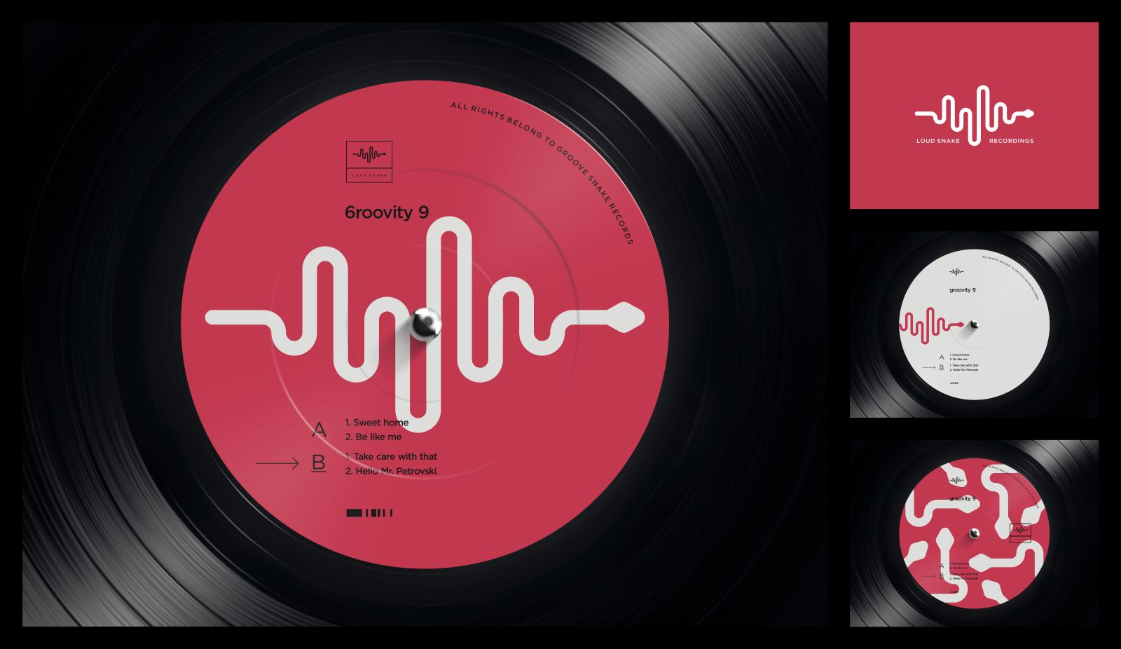 Loud Snake Recordings | Logo concept for a record label from "Recordlabeled" project | Scrolller