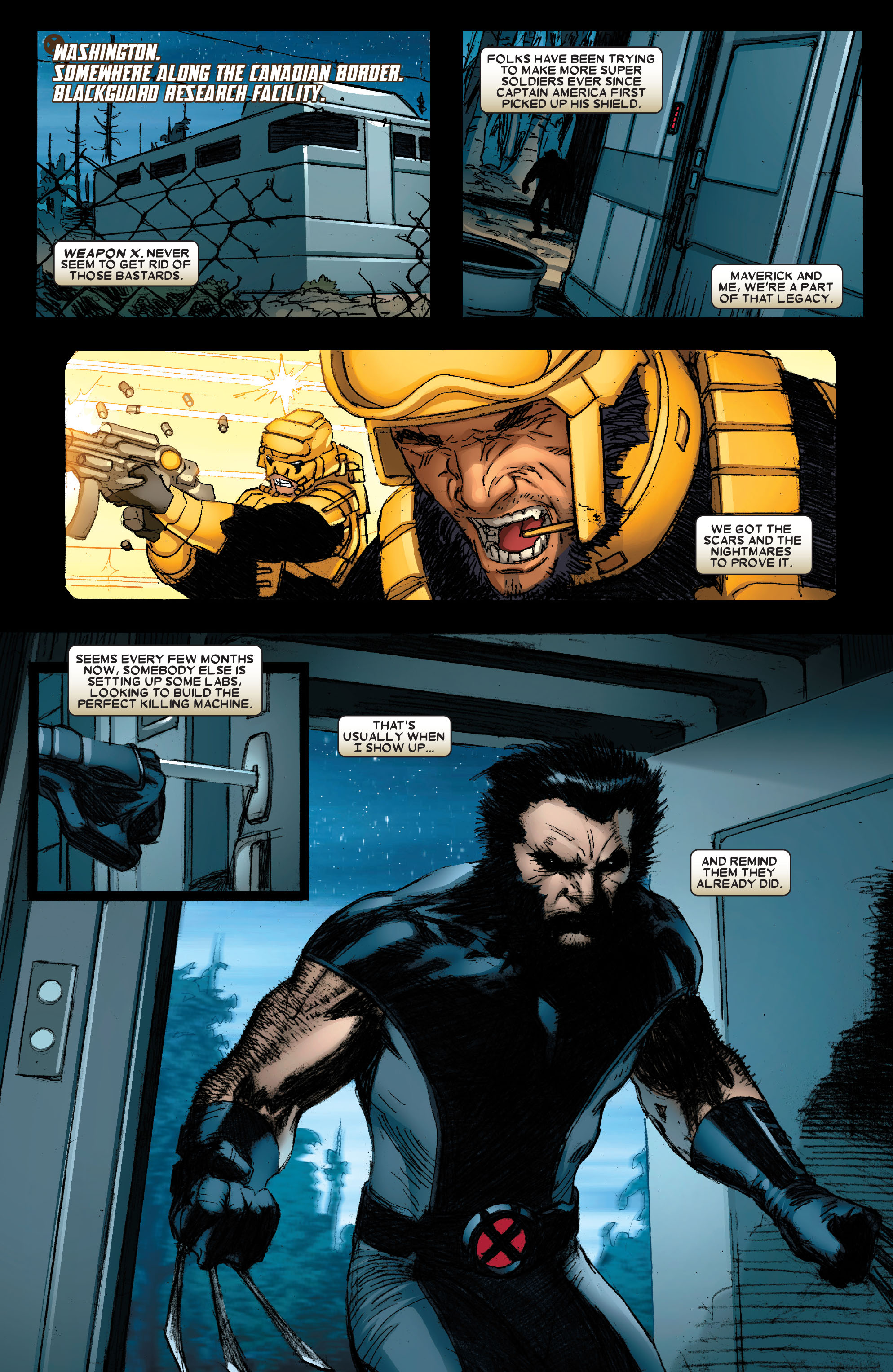 Love the last lines, just classic Wolverine - Wolverine: Weapon X (2009) #1 | Scrolller